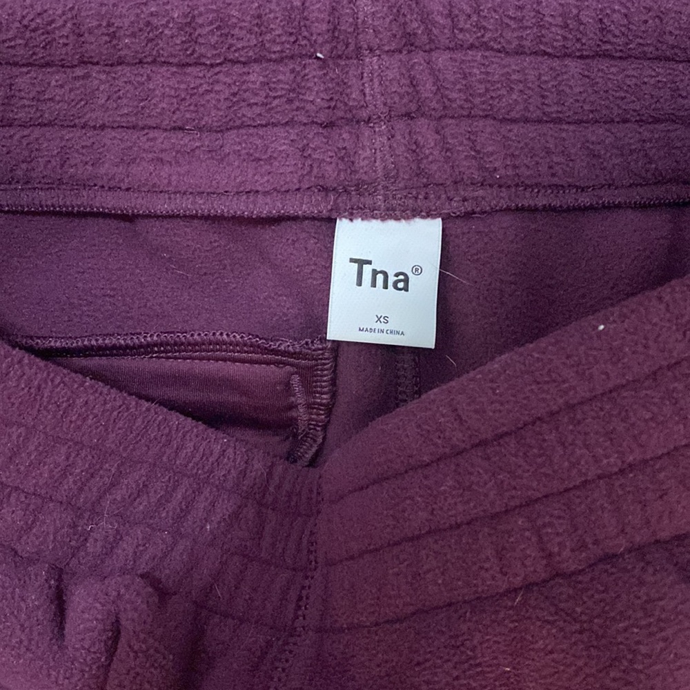 Tna Aritizia Polar Fleece Set In Purple - Gem